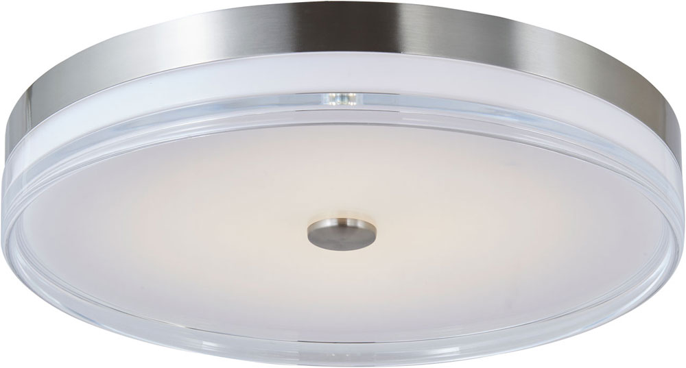 Abra 30042FM-BN-Iris Iris Modern Brushed Nickel LED 20" Flush Mount ...