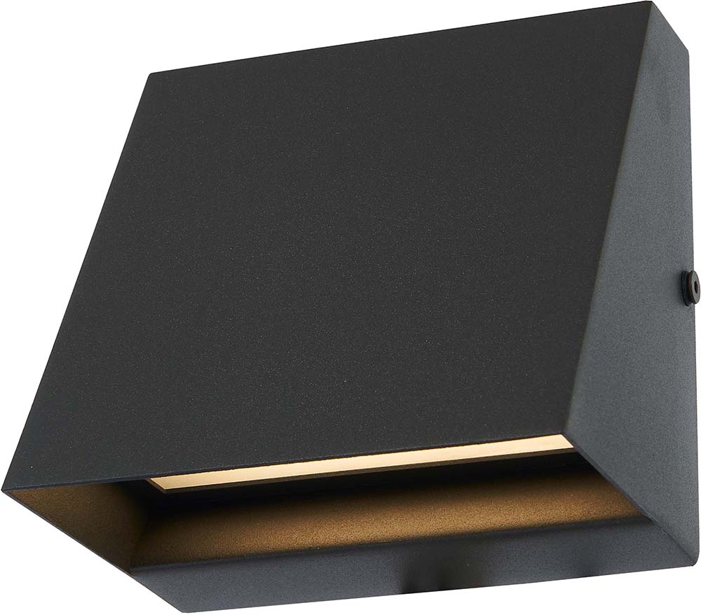 Abra 50070ODW-MB Wedge Matte Black LED Outdoor Sconce Lighting ...