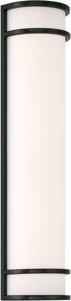 Access 20107LEDMG-BL/ACR Cove Dual Voltage Modern Black LED Outdoor ...