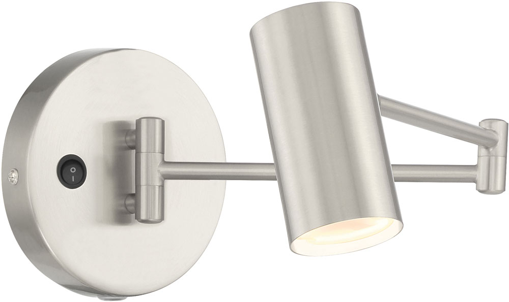 Access 72015LEDD-BS Austin Contemporary Brushed Steel LED Swing Arm ...