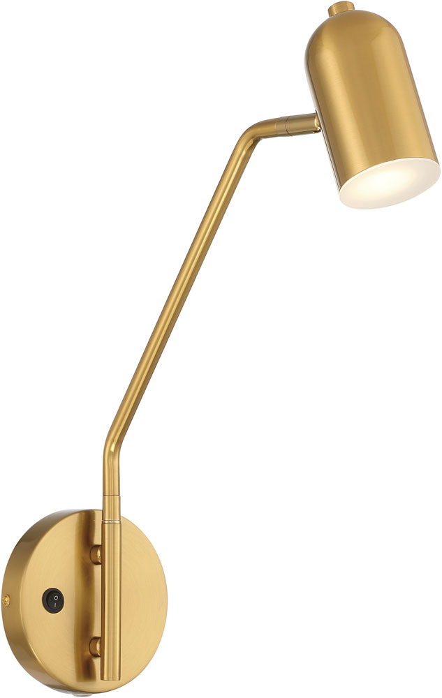 Access 72016LEDD-ABB Lizbo Modern Antique Brushed Brass LED Swing Arm ...