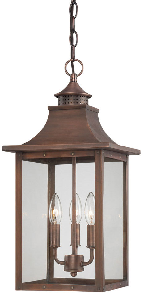 Acclaim Lighting 8316CP St. Charles Retro Copper Patina Outdoor Drop ...