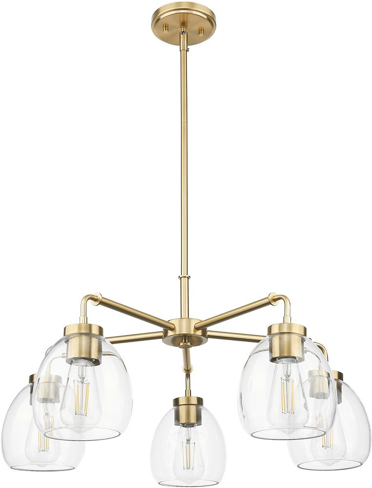 Acclaim Lighting IN20063BR Dawes Modern Brass Chandelier Light - ACL ...