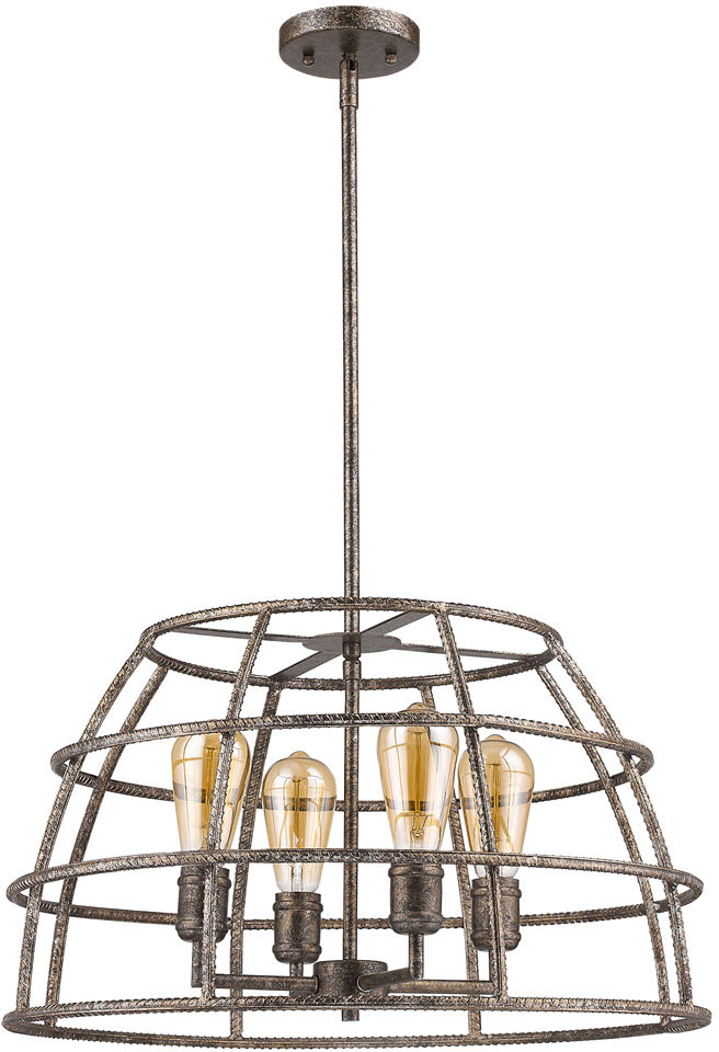 Acclaim Lighting IN21346AS Rebarre Contemporary Antique silver Pendant ...
