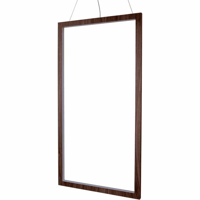 Accord Lighting 1385LED.18 Frame Modern American Walnut LED 39" Ceiling ...