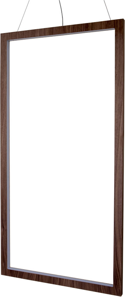 Accord Lighting 1385LED.18 Frame Modern American Walnut LED 39" Ceiling ...