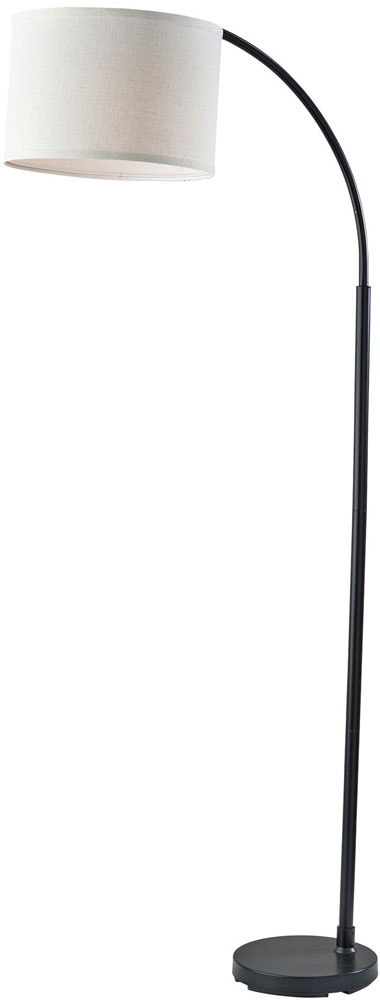 Adesso SL1145-01 Jace Contemporary Black Floor Lamp Lighting - ADE ...