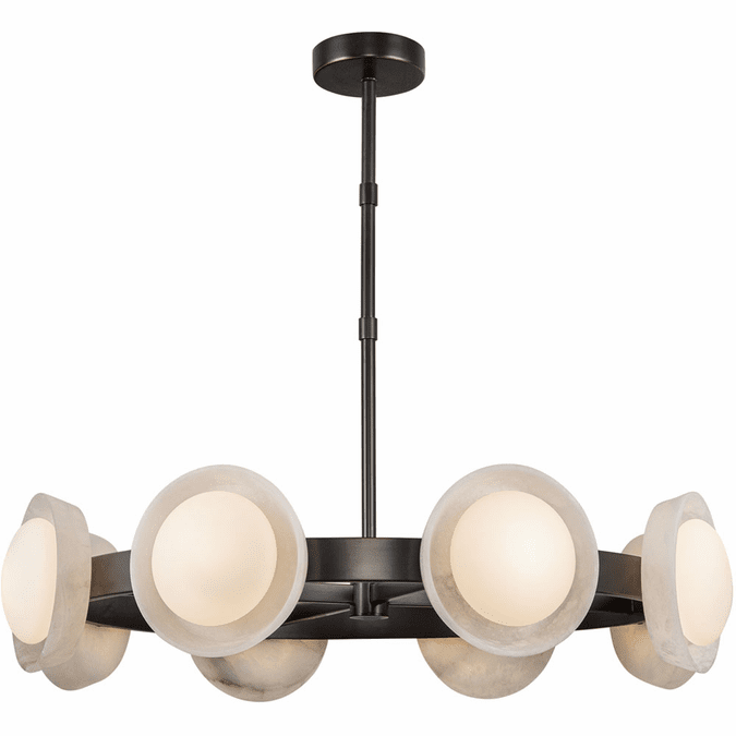 Alora CH320837UBAR Alonso Contemporary Urban Bronze LED Ceiling ...