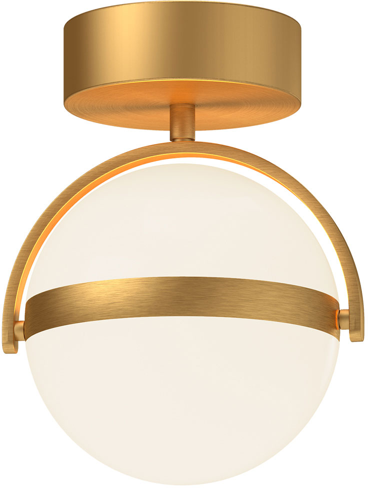 Alora FM301001BG globo Modern Brushed Gold / Matte Black LED Overhead ...