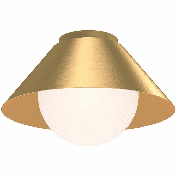 Alora Mood FM485214BGOP Remy Contemporary Brushed Gold Ceiling Lighting ...