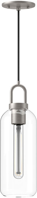Alora Mood PD401505BNCL Soji Modern Brushed Nickel 5" Mini Hanging Pendant Light - KUZ-PD401505BNCL