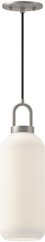 Alora Mood PD401505BNOP Soji Modern Brushed Nickel 5" Mini Pendant Light Fixture - KUZ-PD401505BNOP