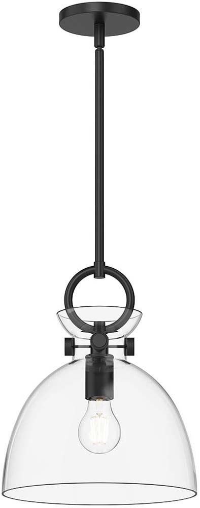 Alora Mood PD411811MBCL Waldo Matte Black 14" Drop Lighting Fixture ...