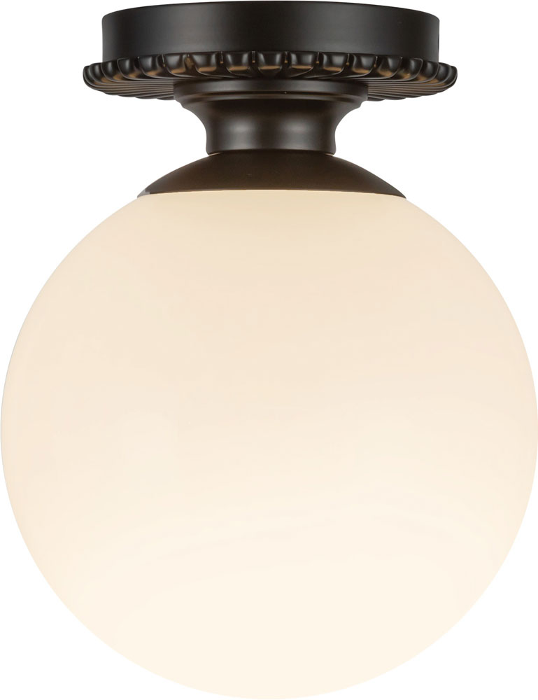 Alora Mood SF430108MBGO Otis Modern Matte Black / Glossy Opal Glass ...