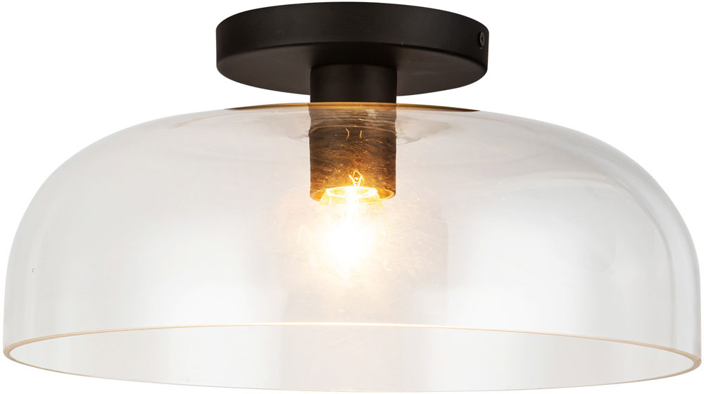 Alora Mood SF515712MBCL Sylvia Contemporary Matte Black Overhead Light ...