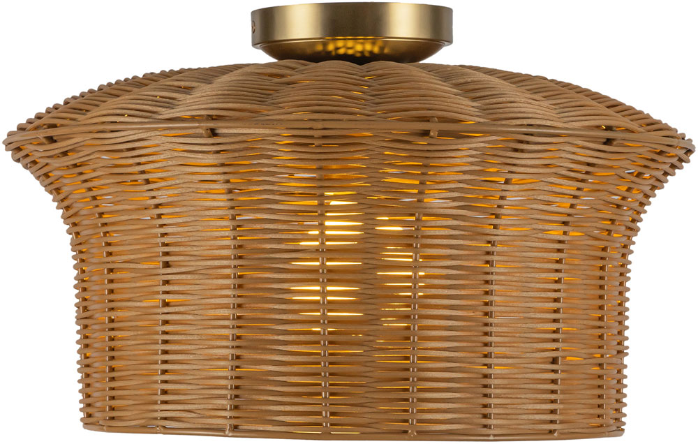 Alora Mood SF641016BG Kai Modern Brushed Gold Ceiling Light Fixture ...