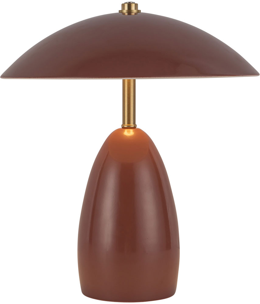 Alora Mood TL437409BGD Poppy Contemporary Burgundy LED Table Lamp ...