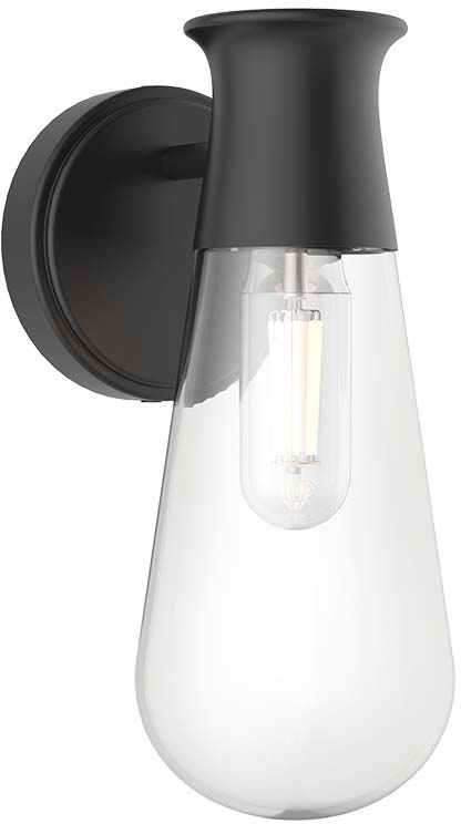 Alora Mood WV464001MB Marcel Matte Black Wall Light Sconce - KUZ-WV464001MB