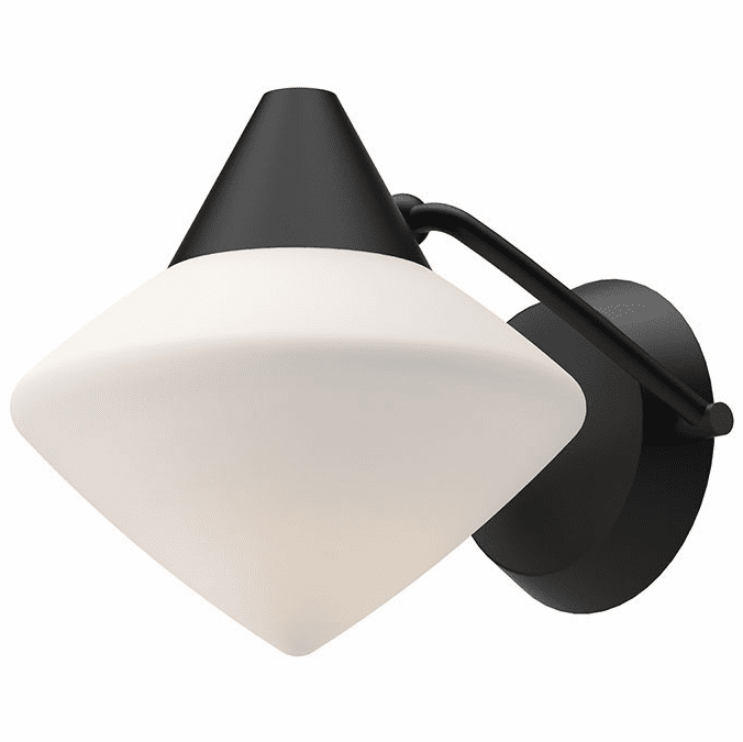 Alora Mood WV537508MBOP Nora Matte Black Wall Sconce - KUZ-WV537508MBOP