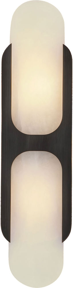 Alora Odin Modern Bathroom Vanity Lighting Urban Bronze / Alabaster ...