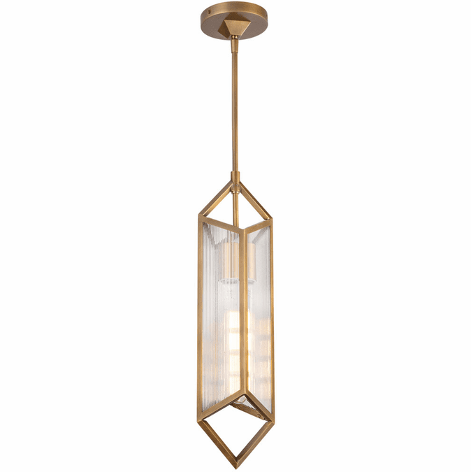 Alora PD332119VBCR Cairo Contemporary Vintage Brass Mini Hanging Pendant Lighting - KUZ-PD332119VBCR