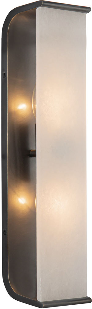 Alora WV327019UBAR Abbott Contemporary Urban Bronze Wall Mounted Lamp ...