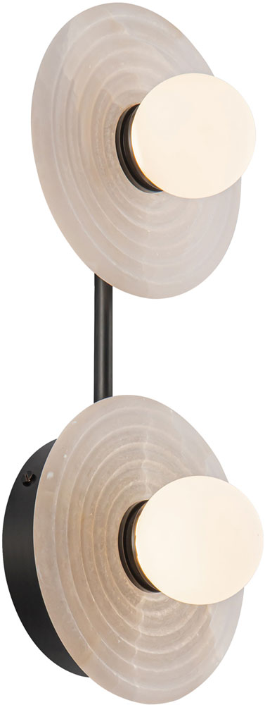 Alora WV346214UBAR Dahlia Modern Urban Bronze LED 2-Light Bath Lighting ...