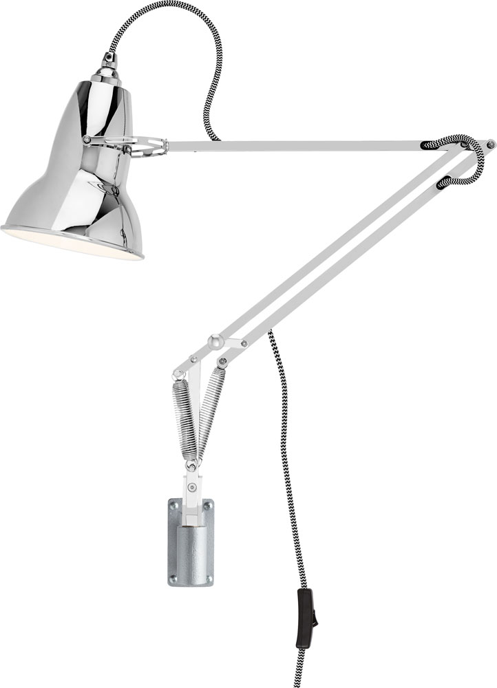 Anglepoise 32111 Original 1227 Modern Bright Chrome Wall Swing Arm Lamp ...