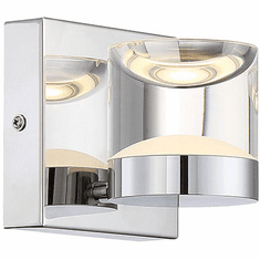 Arnsberg 682410506 H2O Contemporary Chrome LED Flush Mount Ceiling ...