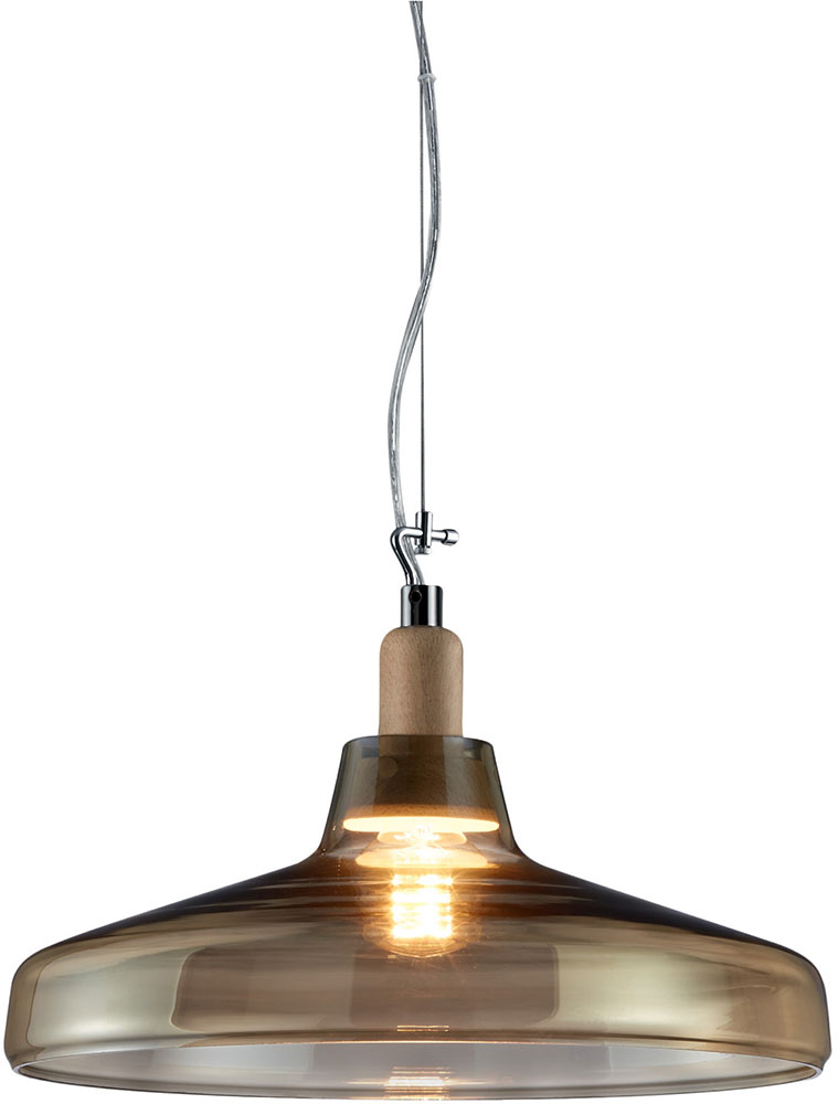 Arnsberg 304900100 Dover Contemporary Transparent Ceiling Light Pendant ...