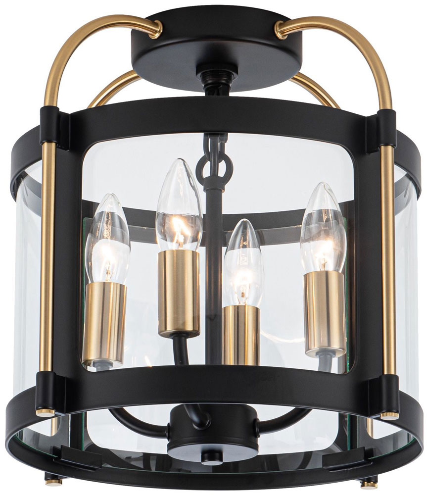 Artcraft AC11513BB Bonita Modern Black and Brushed Brass Ceiling ...