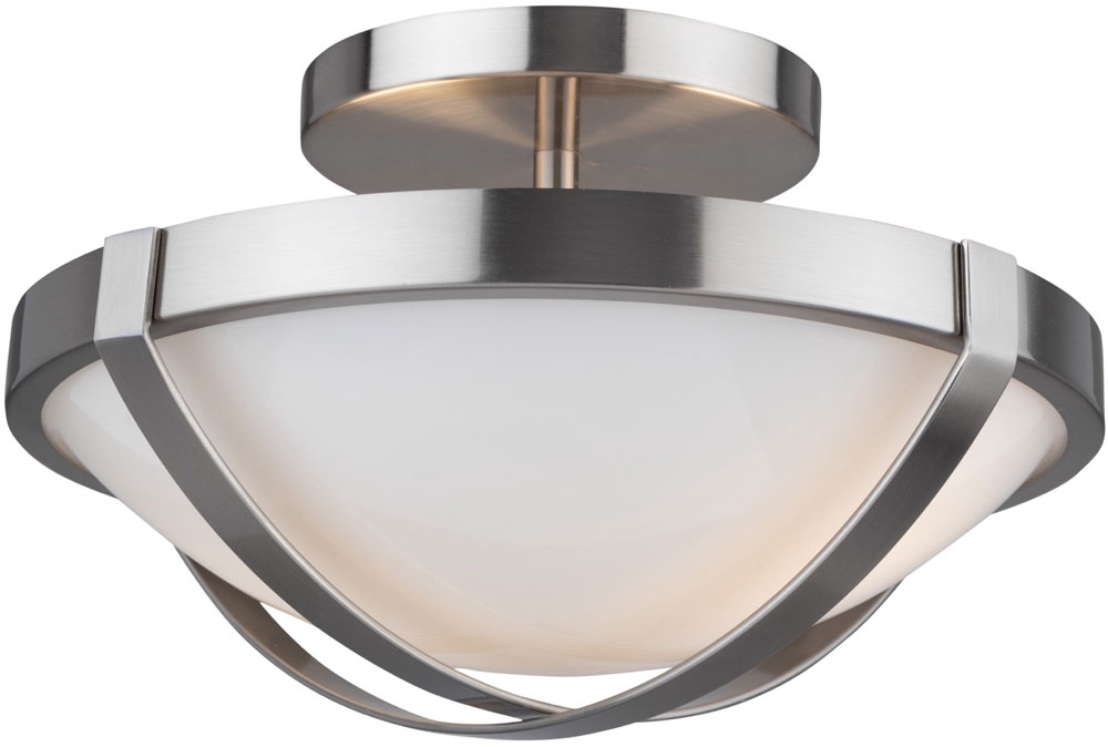 Artcraft AC11703BN Cara Modern Brushed Nickel Ceiling Lighting Fixture ...