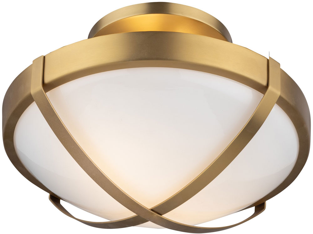 Artcraft AC11703BR Cara Contemporary Brushed Brass Ceiling Light - ART ...