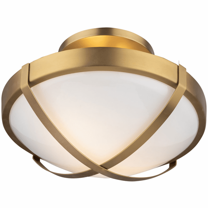 Artcraft AC11703BR Cara Contemporary Brushed Brass Ceiling Light - ART ...