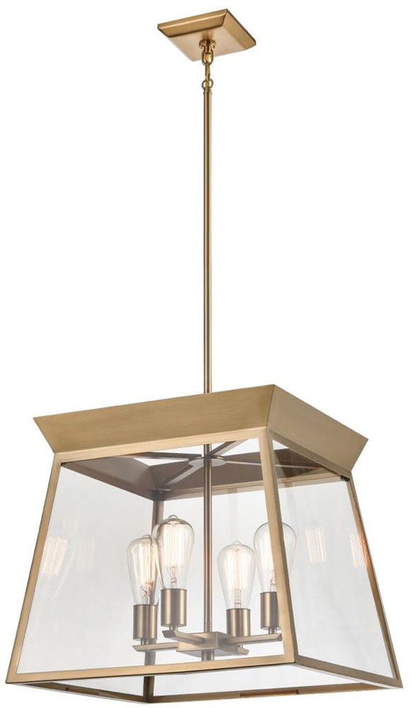 Artcraft AC11852BB Lucian Modern Brushed Brass LED Foyer Lighting ...