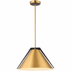 Artcraft AC11914BK Baltic Modern Black and Brushed Brass Pendant ...