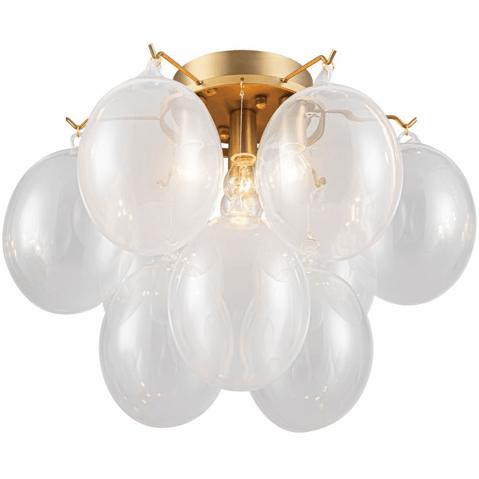 Artcraft AC11993WH Globo Modern Brass Ceiling Light Fixture - ART-AC11993WH