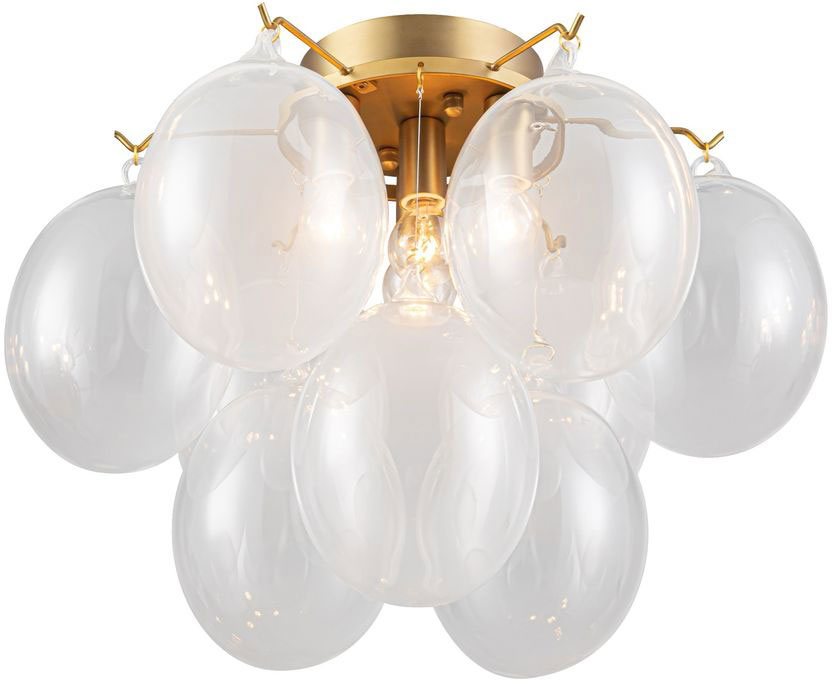 Artcraft AC11993WH Globo Modern Brass Ceiling Light Fixture - ART-AC11993WH