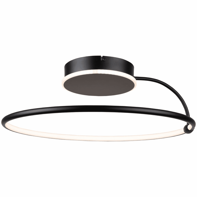 Artcraft AC6631BK Halo Modern Black LED Overhead Lighting Fixture - ART ...