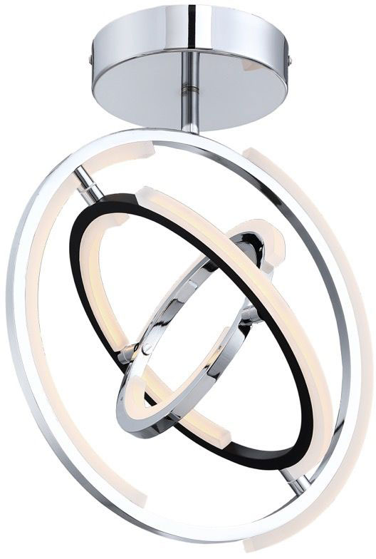 Artcraft AC6745PN Trilogy Modern Polished Nickel LED Overhead Lighting ...