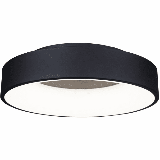 Artcraft BT2010BK Lazio Contemporary Black LED Flush Mount Lighting ...