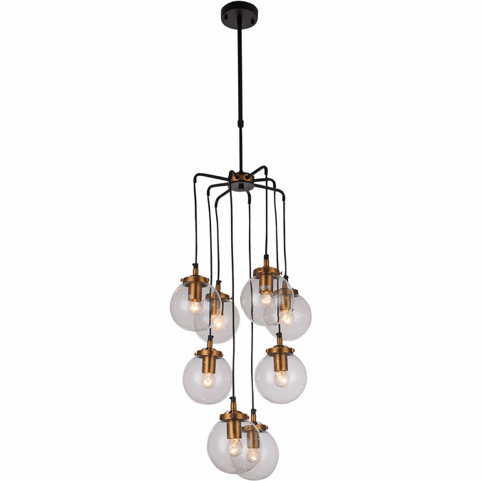 Bethel International DU109 Modern Black Multi Pendant Light - BET-DU109