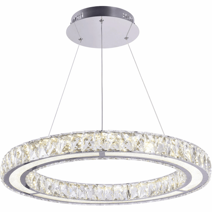 Bethel International FT50C24C Chrome LED Ceiling Pendant Light - BET ...