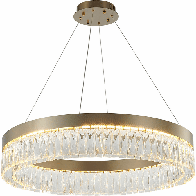 Bethel International FT93C32G-1 Contemporary Gold LED 32" Lighting ...