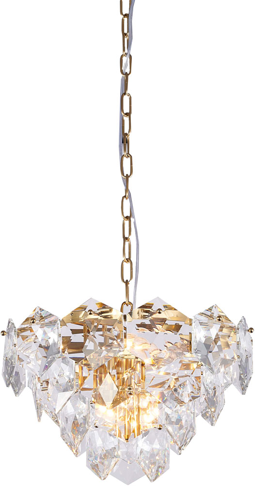 Bethel International GL431C16BR Contemporary Gold Drop Lighting Fixture ...