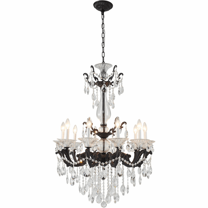 Bethel International LA50C28BLK Satin Black Chandelier Lighting - BET ...