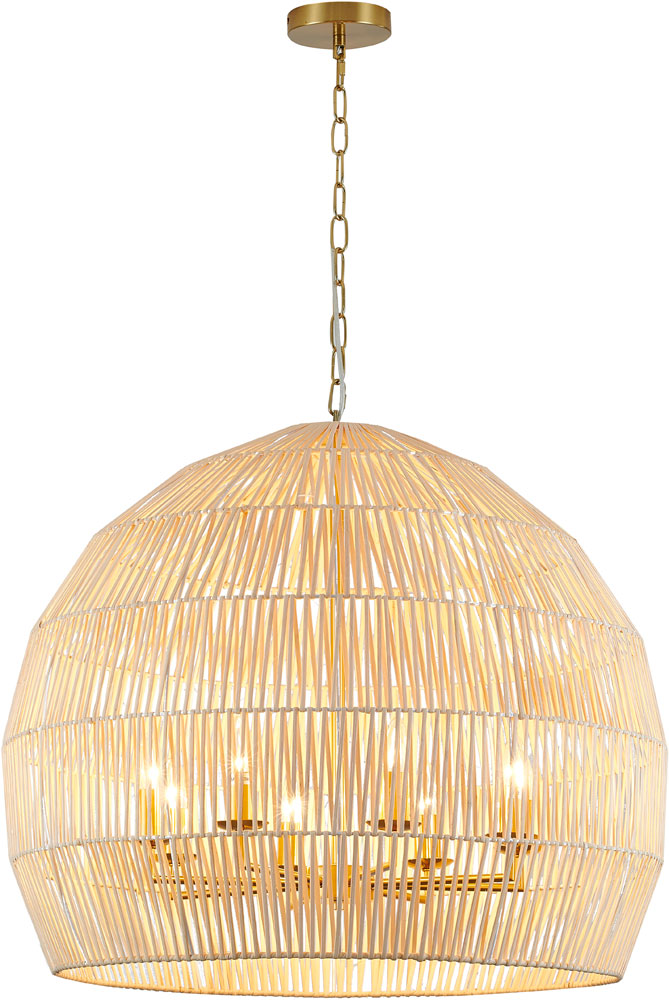 Bethel International MIA11C28BR Contemporary Natural Pendant Lighting ...