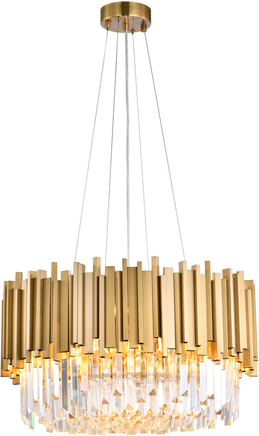 Bethel International MU10C22G Gold 22" Pendant Light - BET-MU10C22G