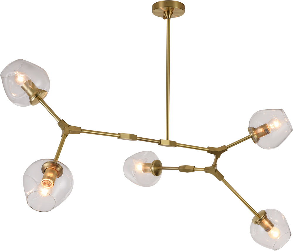 Bethel International SH02C Modern Brass Chandelier Lighting - BET-SH02C