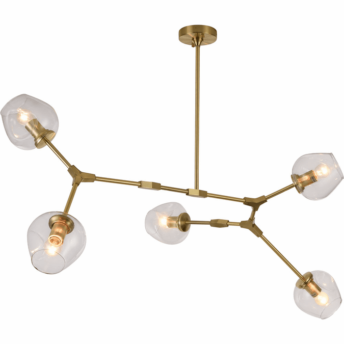 Bethel International SH02C Modern Brass Chandelier Lighting - BET-SH02C